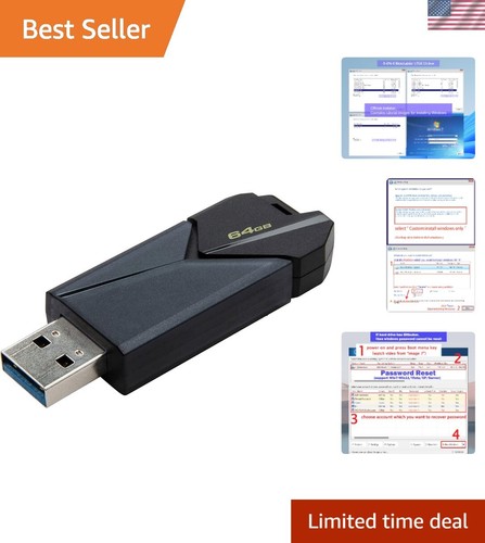 High-Speed Bootable USB 3.2 for Fresh Windows Install & Password Reset ...