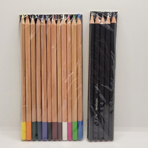 Daler Rowney Simply 17 Pencils (12 Colored And 5 Sketching) BRAND NEW ...