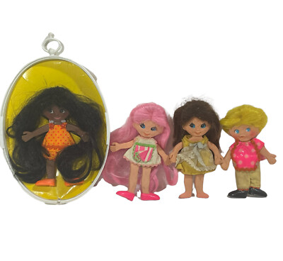 VINTAGE 1969 IDEAL FLATSY DOLL TRIXY BICYCLE RIDER IN LOCKET FRAME & 3 ...