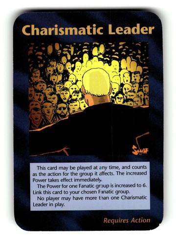 Charismatic Leader Card Limited INWO Illuminati New World Order Game | eBay