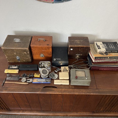 Vintage Watchmakers Tools Lot Estate / Staking Set Seitz Jeweling Levin ...