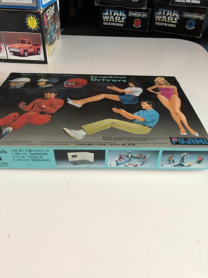 Fujimi 124 Scale Drivers Human Model Set Garage Tool Theme Used | eBay UK