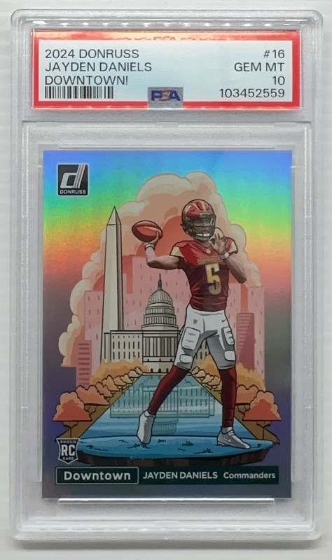 Jayden Daniels 2024 Donruss #16 Downtown /(SSP) Price Guide - Sports ...