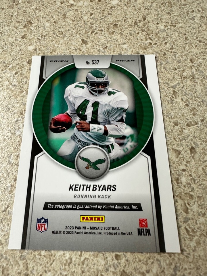 2023 Mosaic Keith Byers # S37 SCRIPTS Auto Silver Mosaic Prizm ...