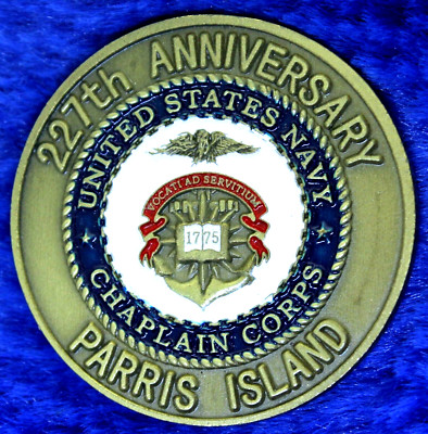 USN Parris Island Chaplain Corps Challenge Coin PT-9 | eBay