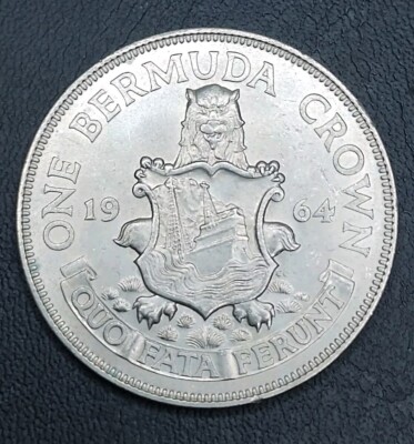 1964 Bermuda One Crown. Large Silver Coin! | eBay