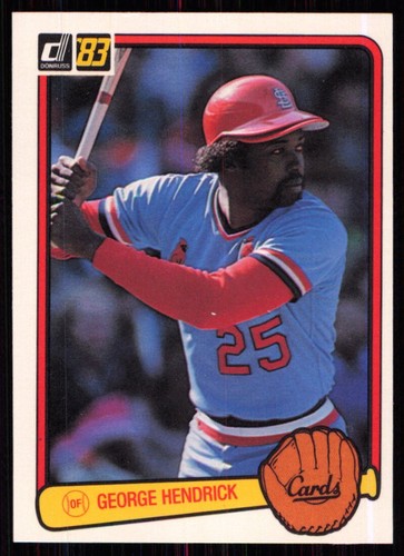 1983 Donruss George Hendrick St. Louis Cardinals #404 | eBay