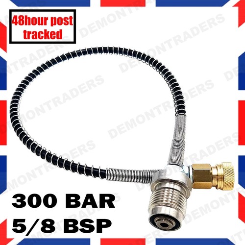 AIR RIFLE PCP GUN FILLING HOSE DIN CYLINDER BOTTLE VALVE BSP ADAPTER ...