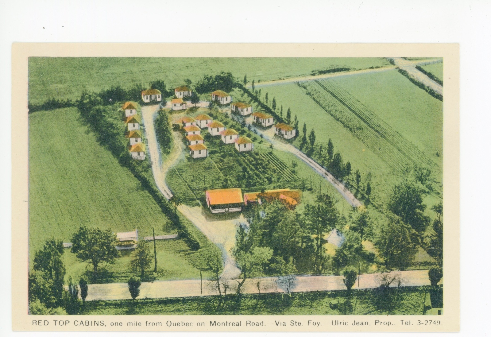 Red Top Cabins—Quebec City—Vintage Roadside CPA Sainte Foy—Rare Motel ...