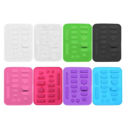 16 Pcs Anti Dust Plug Silicone Computer Port Cover PC Interface Stopper ...