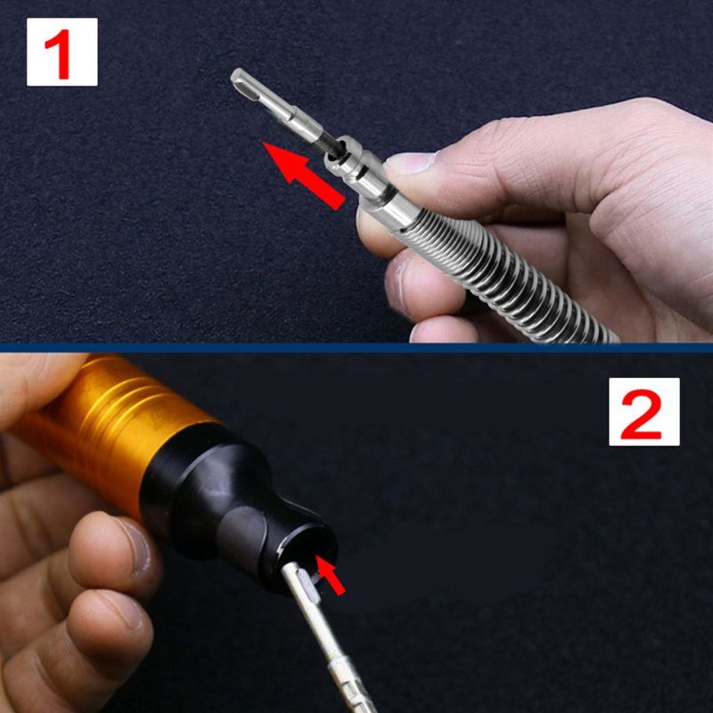 Rotary Grinder Tool Flexible Shaft Drill Chuck Rotary Extension Cord ...