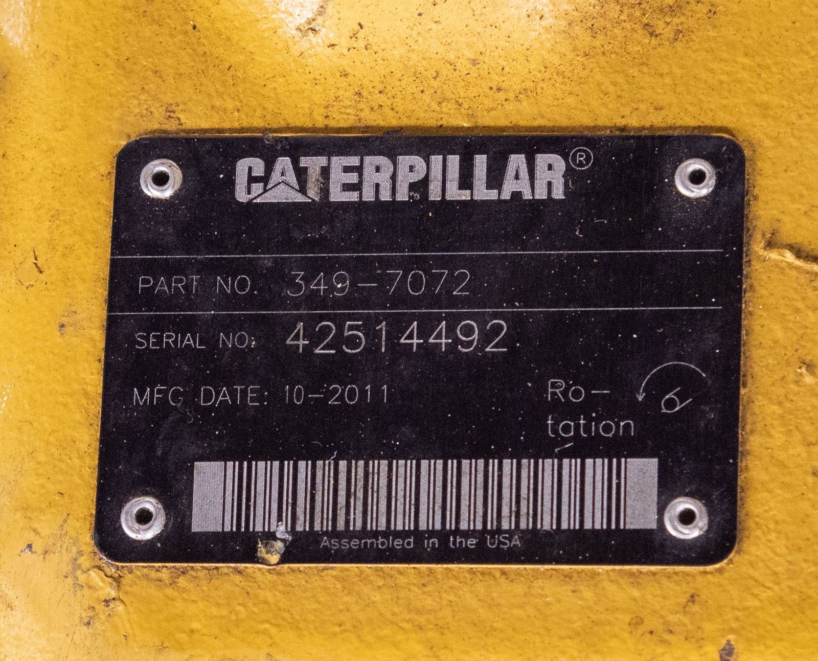 Caterpillar 349-7072 CA3497072 Hydraulic Pump | eBay