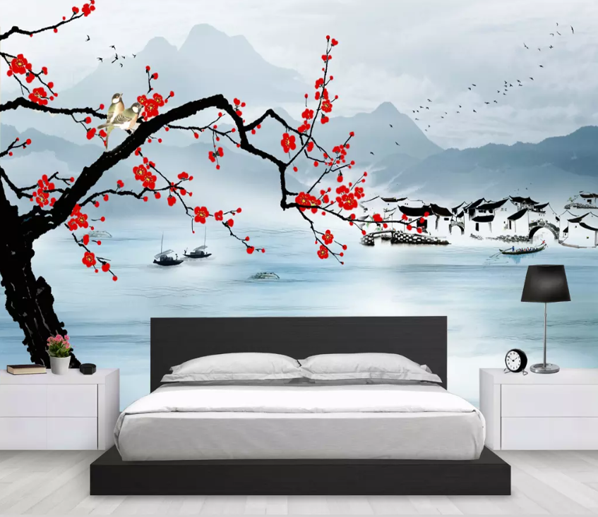 Mural Wallpaper Plum Blossom