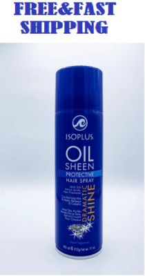 Isoplus Oil Sheen Hair Spray 11 fl oz FREEE SHIPPING 21306211365 | eBay