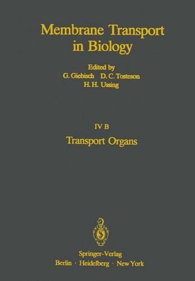 Transport Organs: Parts A and B by G. Giebisch (English) Paperback Book ...