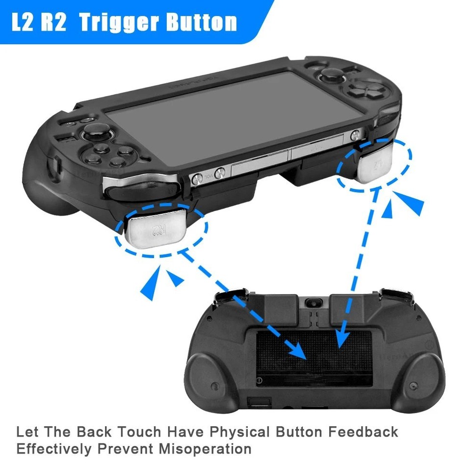 New PS Vita 1000 /PSV1000/PS Grip Handle Holder Case L2&R2 Trigger ...