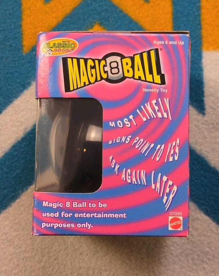 Vintage 1998 Magic 8 Ball Toy Game Fortune Teller Kids Lucky Answers ...