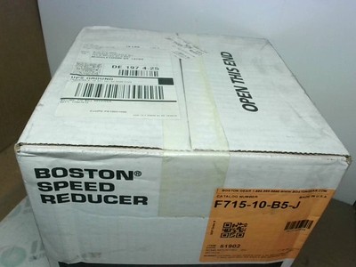 Boston Gear F715-10-B5-J Right Angle Worm Gear Reducer 10:1 Rat ...