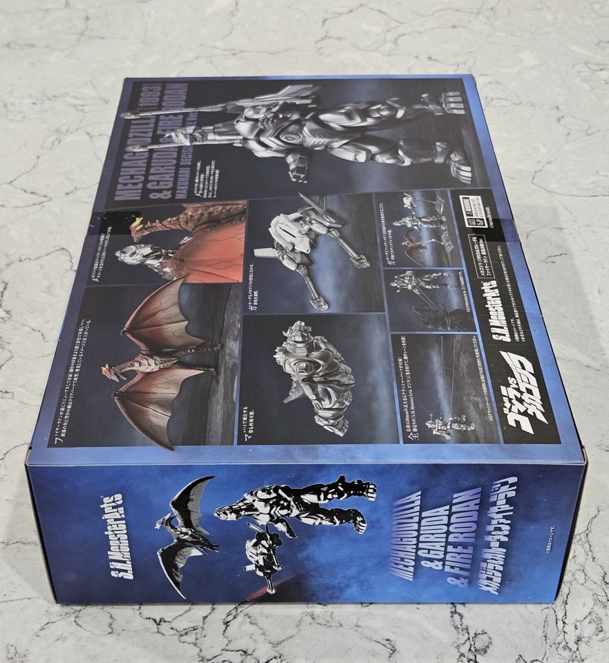 S.H. MonsterArts Godzilla Mechagodzilla Garuda & Fire Rodan Makuhari ...