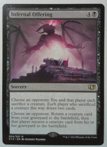 Infernal Offering *Rare* Magic MtG x1 Commander 2014 SP | eBay