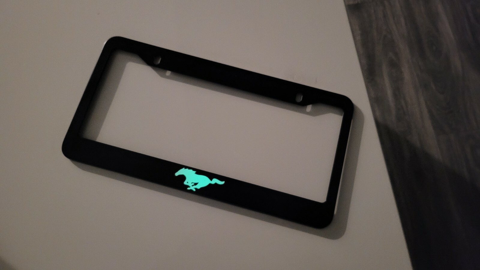 Glowing Mustang Mach E Style License Plate Frame Tag Cover Phantom ...
