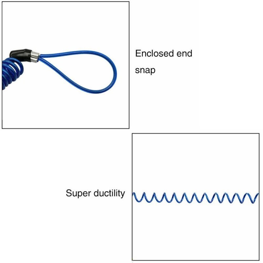 Disc Lock Reminder Minder Disk Cable Coil Motorcycle/Motorbike Scooter ...