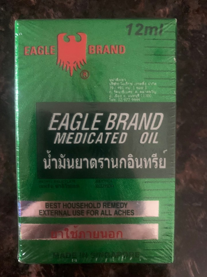 2 bottles x 12 ml - Eagle Brand Medicated Oil Pain Relief - Inhaler ...