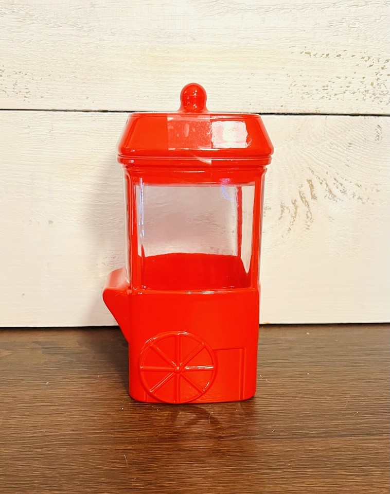 Target Bullseye Playground Glass Popcorn Cart Candy Canister Jar - Red ...