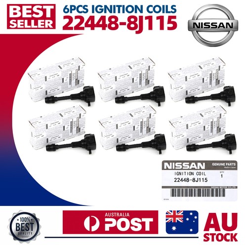 6X GENUINE 22448-8J115 Ignition Coils For Infiniti I35 Nissan Altima ...