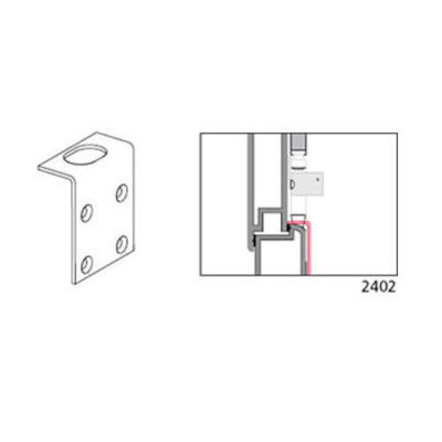 2402 Bottom/Top keep, for use with Exidor 500 series panic hardware ...