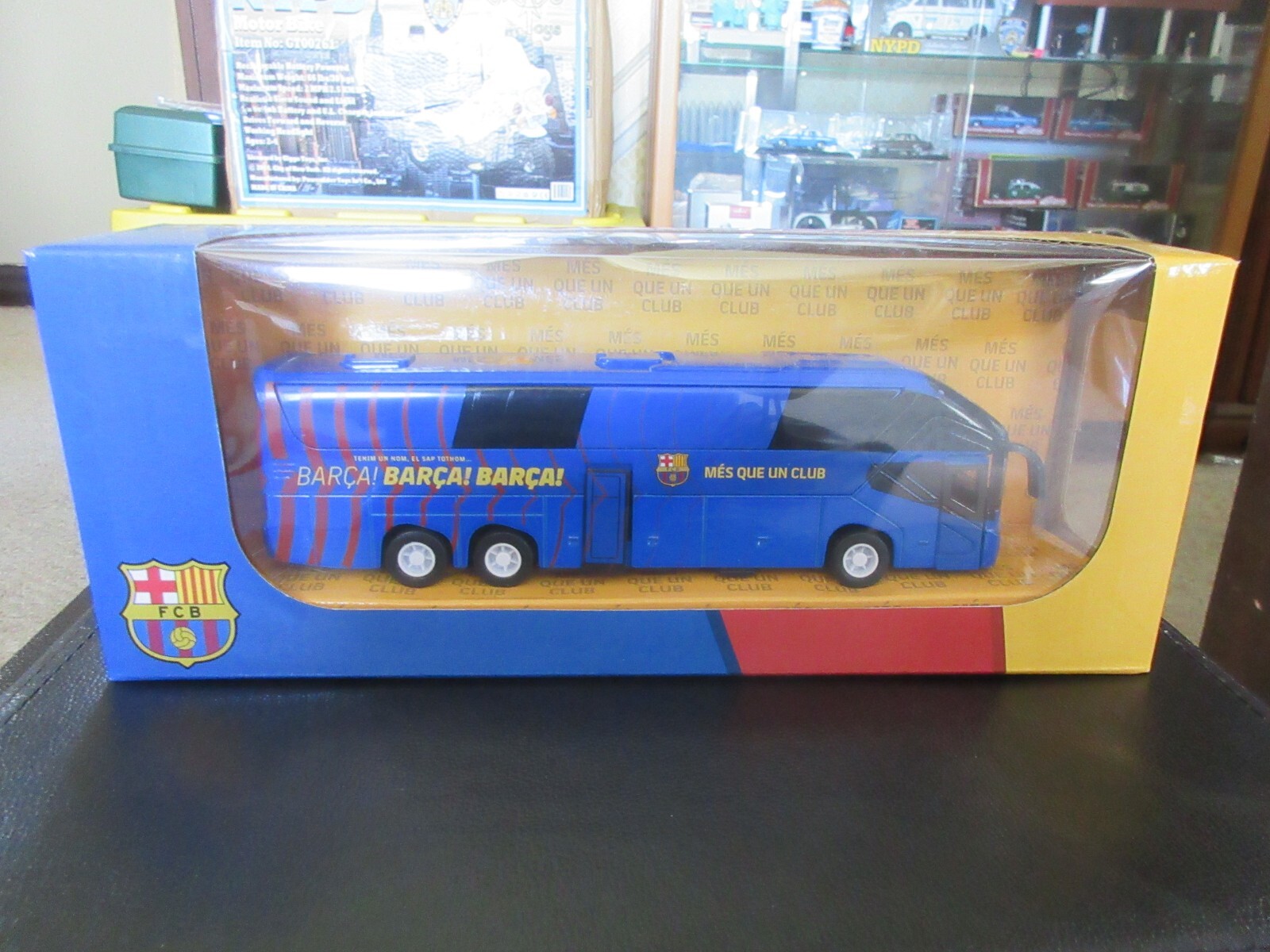 1:64 FCB FC Barcelona Barca Team Futbol Soccer Bus UEFA Autocar 8" RARE ...