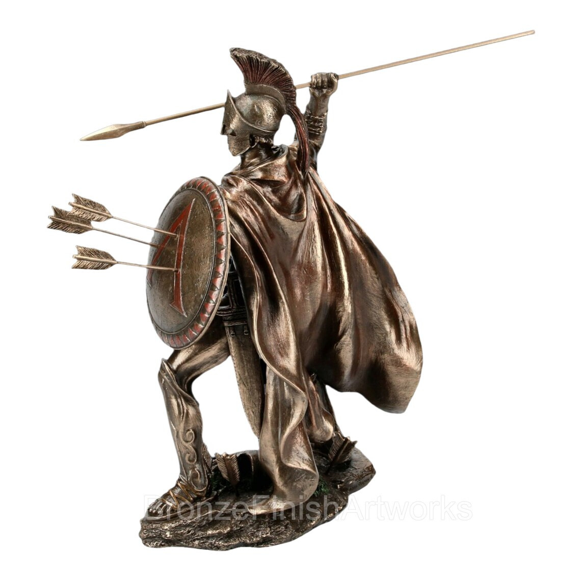 Large Leonidas with Arrows Greek Spartan King Warrior Sculpture Figure ...