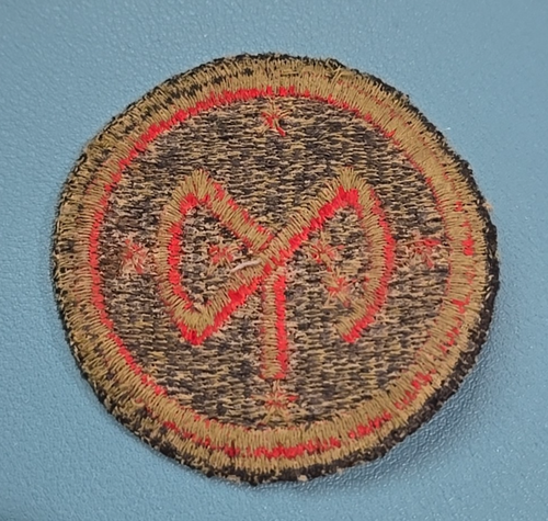 27th Infantry Division Patch-Cut Edge-Green Back-Original WW-II ...
