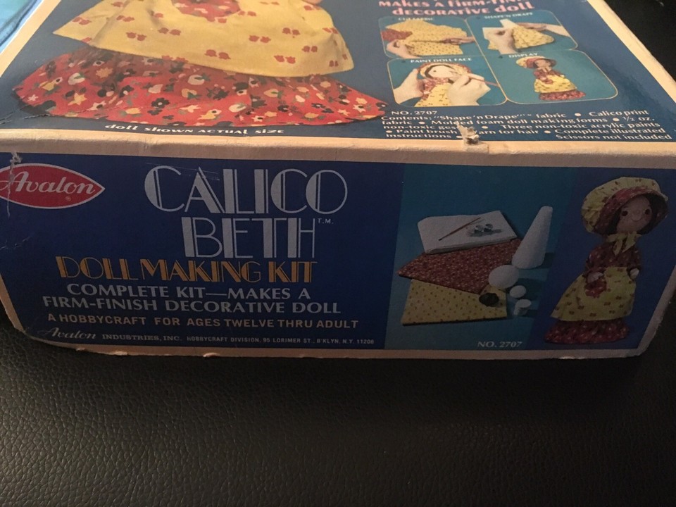 Vintage Calico Beth Doll Making Kit | eBay UK