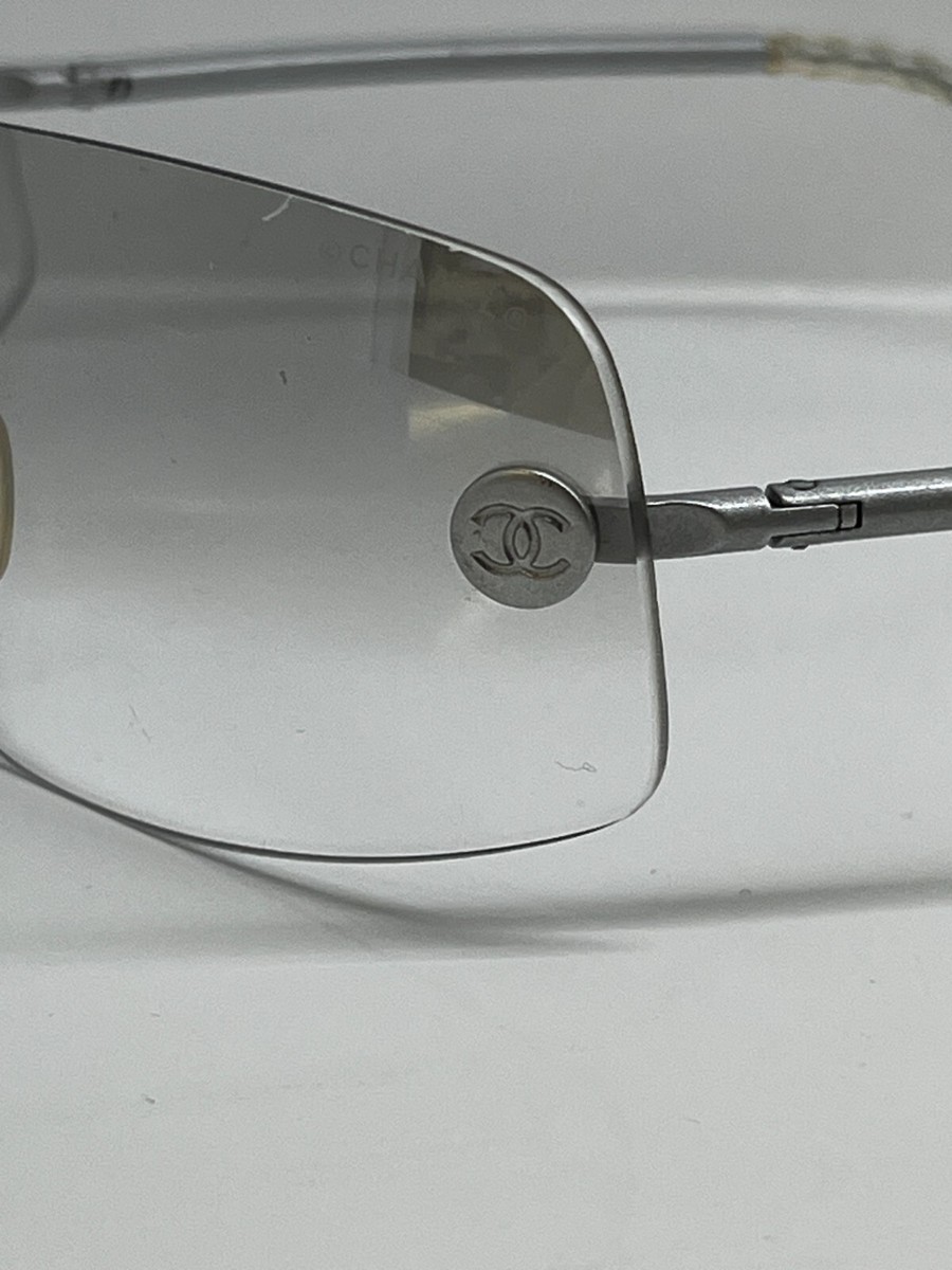 Chanel 2000s Sunglasses CC logo Grey Clear scratch | eBay Chanel 2000s Sunglasses CC logo Grey Clear scratch | eBay