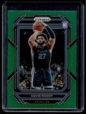 2022-23 Panini Prizm Green David Roddy Rookie G1 Memphis Grizzlies #261 ...