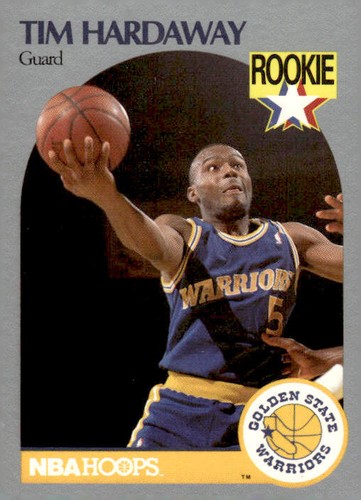 1990-91 Hoops #113 Tim Hardaway Rookie Golden State Warriors | eBay
