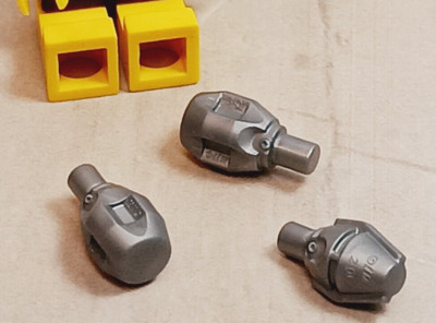 New LEGO Grenade Silver Lot of 3 Bombs War Battle Gear Throwing ...