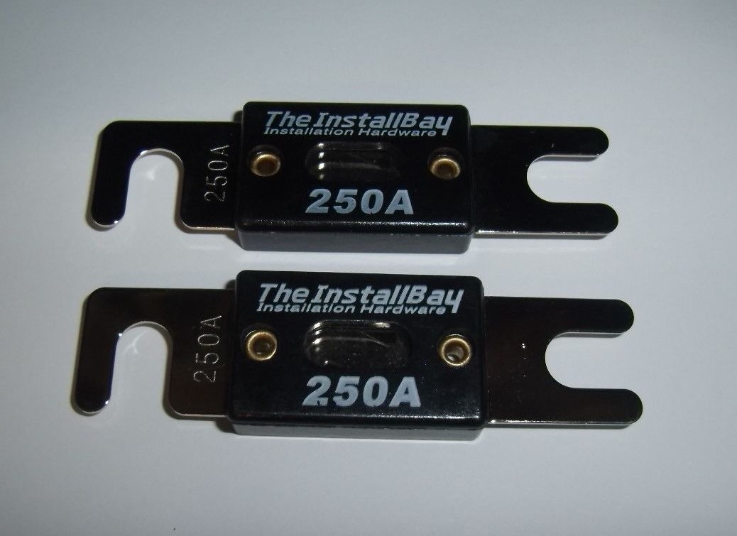 2 New Nickel ANL Fuses 250 Amp Car Audio Power Wire 250Amp Boat Auto ...