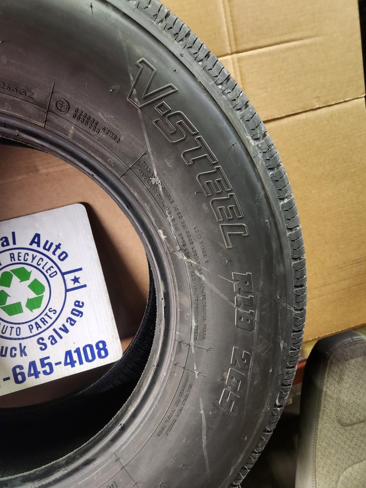 Bridgestone V-Steel Rib 265 LT 245/75R16 Load E New Take Off Multiple ...