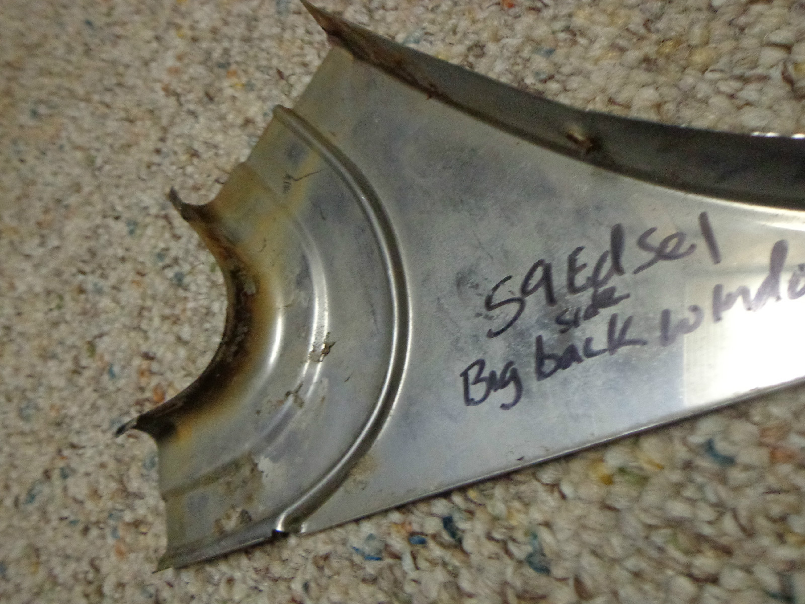 1959 Edsel Villager station wagon rear window corner trim | eBay