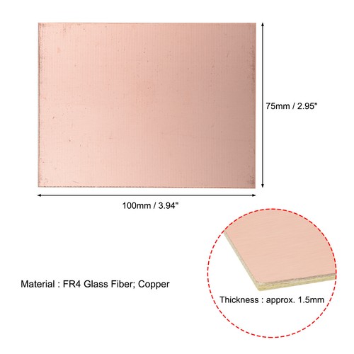 20Pcs 100x75mm Double-Sided Copper Clad Laminate PCB Plain Circuit ...