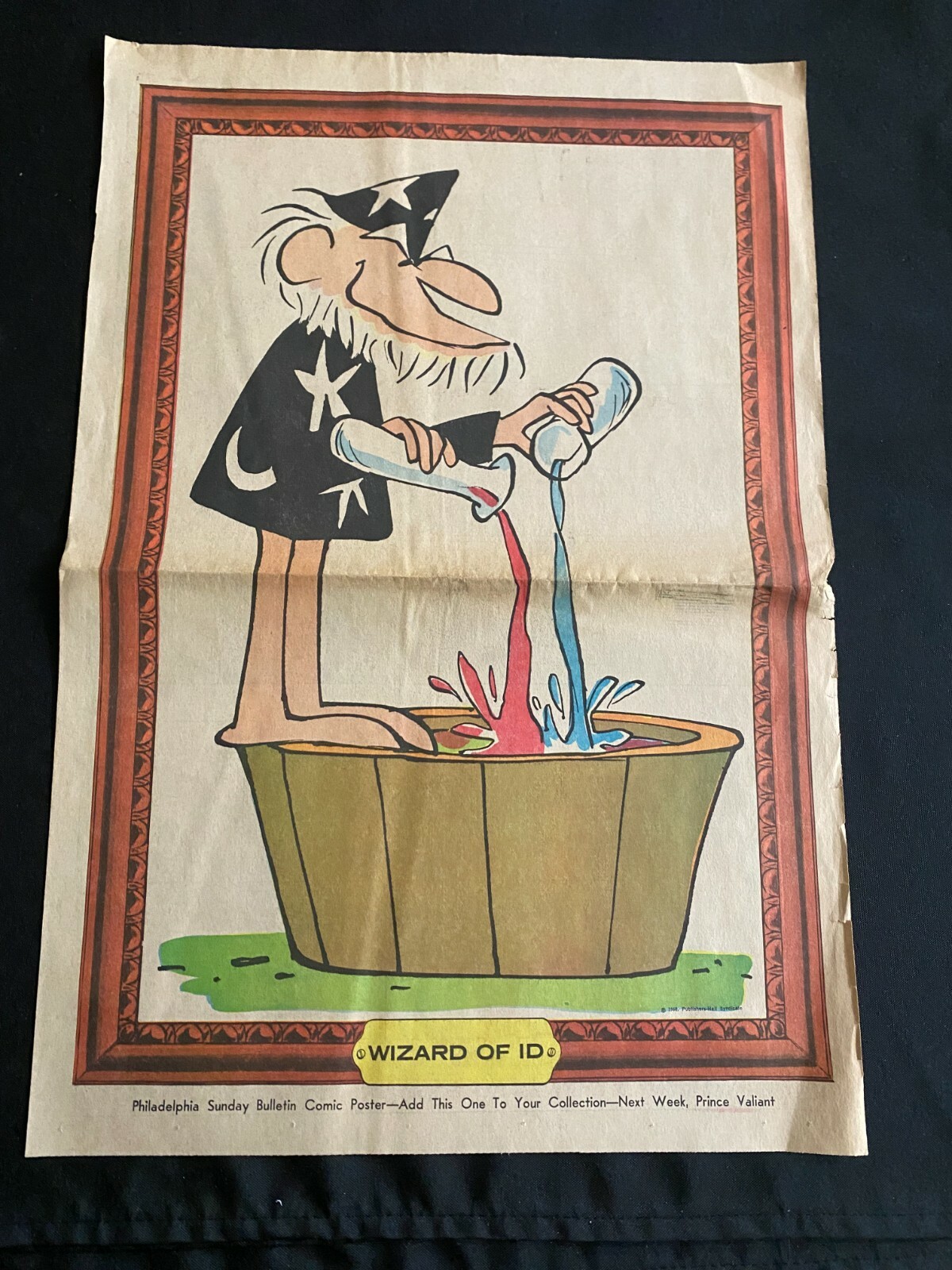 #90 THE WIZARD OF ID Sunday Comics Full Page Poster May 12, 1968 | eBay