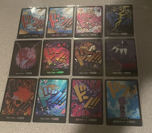 One Piece TCG PRB-01 DON! Holo Foil 12 Card Lot Uta Reiju Yamato Vivi ...