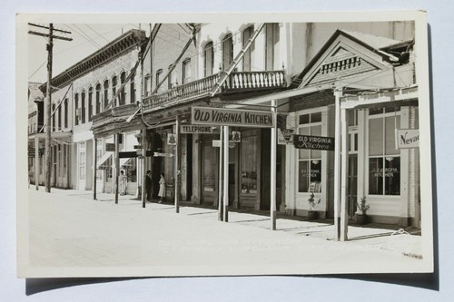 Old RPPC postcard OLD VIRGINIA KITCHEN, C STREET, VIRGINIA CITY, NEVADA ...