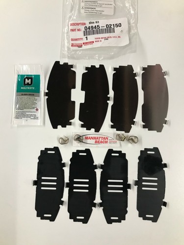 08-18 COROLLA, 08-13 MATRIX Genuine Toyota FRONT Disc Brake Shim KIT ...