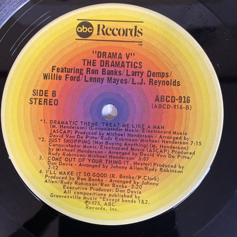 The Dramatics Drama V Vinyl 1975 Santa Maria First Press Gatefold VGC+ ...