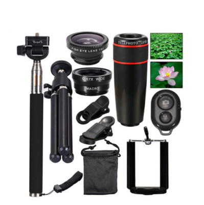 All in 1 Accessories Phone Camera Lens Top Travel Kit For Mobile Smart ...