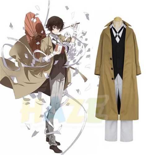 Anime Bungo Stray Dogs Osamu Dazai Cosplay Costume Full Set Halloween ...