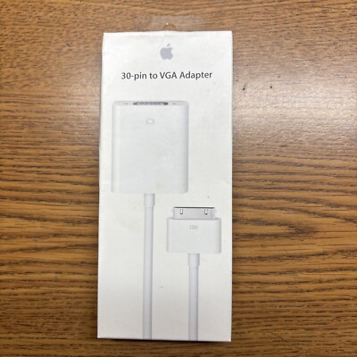Genuine Apple 30-Pin to VGA Adapter Cable [A1368] for iPad, iPod ...
